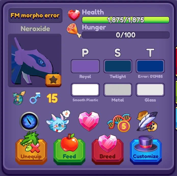 Trading FM 1/3 morpho error nero for another error | Fandom