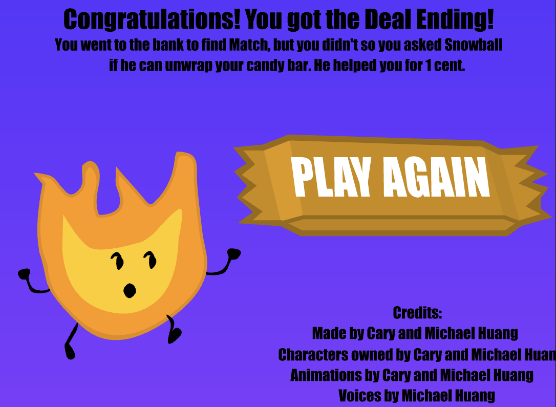 Deal Ending | Firey's Candy Bar Adventure Wiki | Fandom