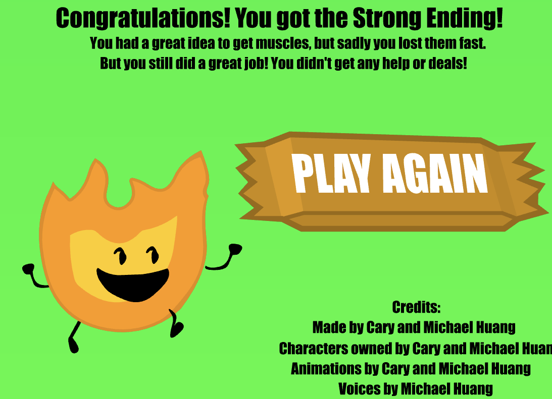 Strong Ending | Firey's Candy Bar Adventure Wiki | Fandom