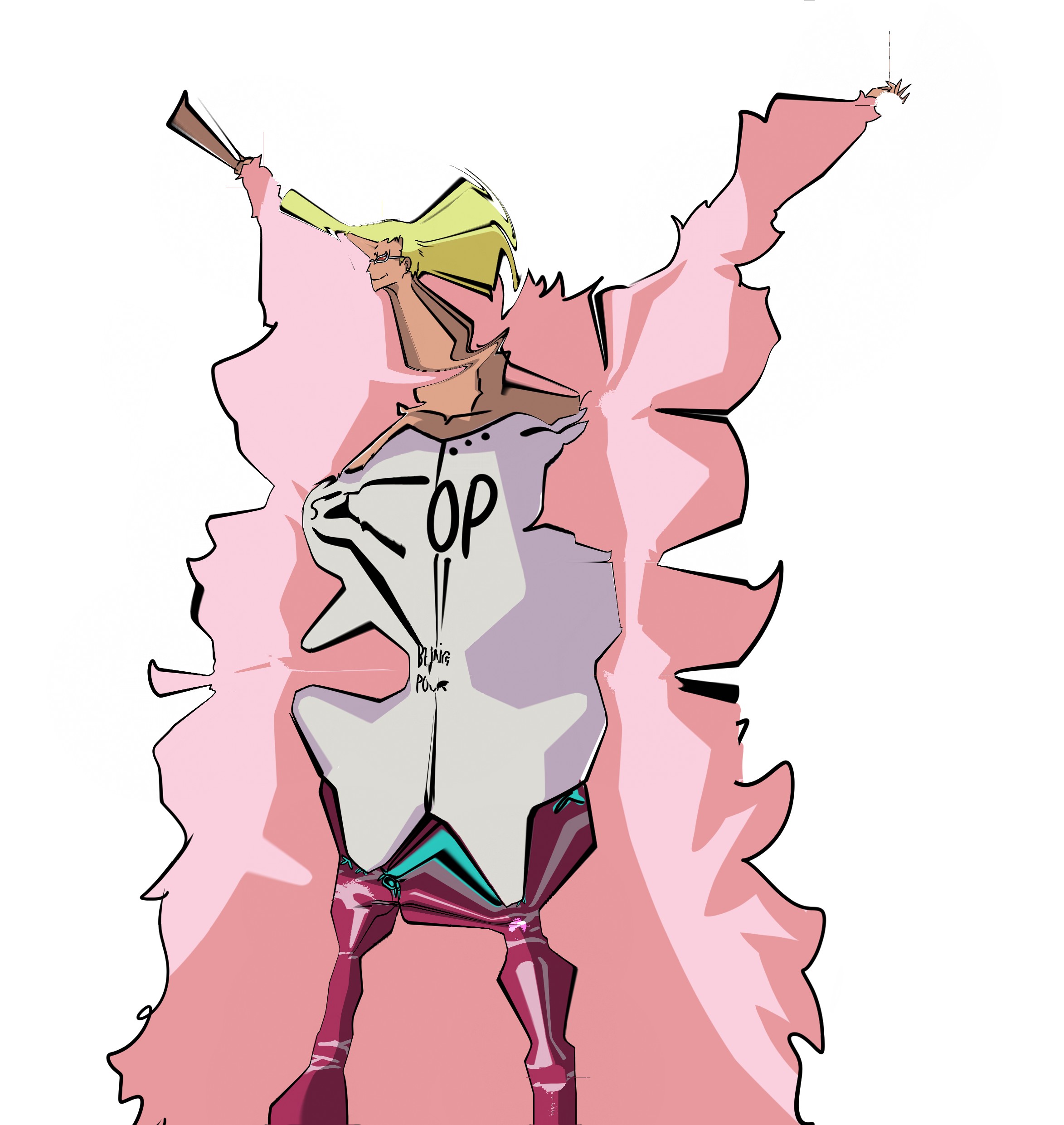 cursed photoshop doflamingo | Fandom