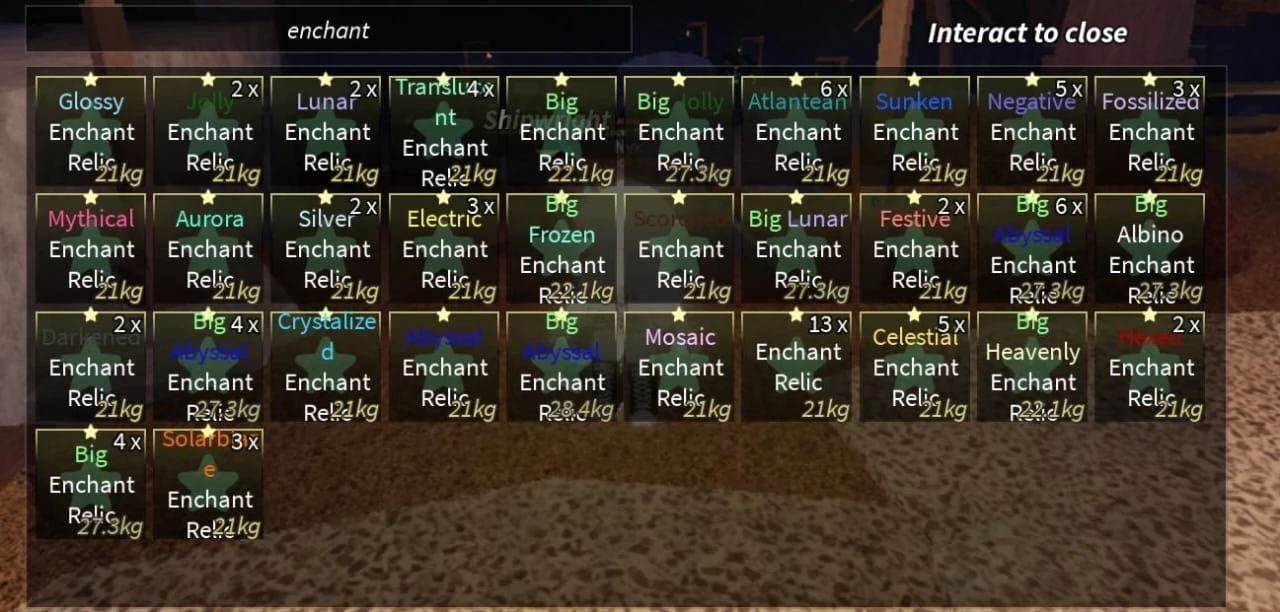 Trading Enchant Relic | Fandom