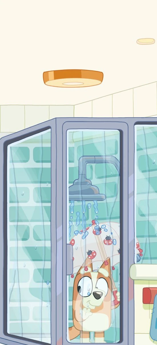 What body part is Bingo washing off screen in the shower scene from the ...