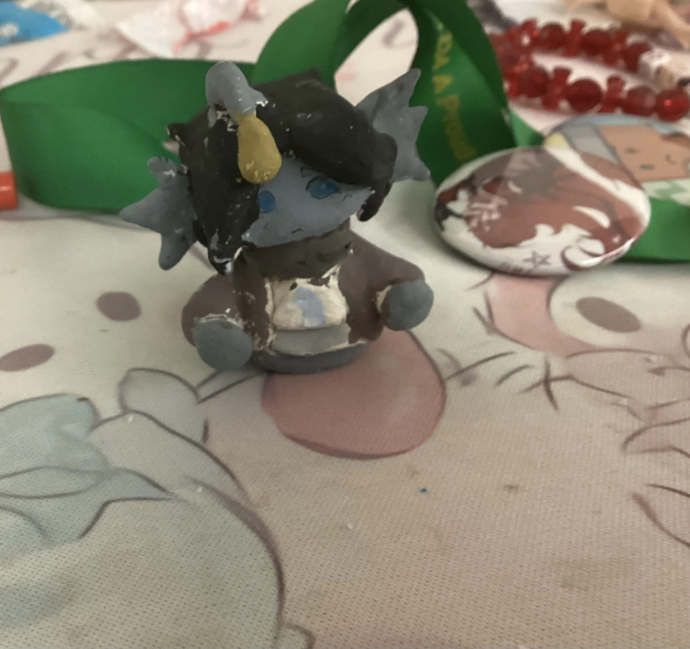 i don’t think i showed off sebby yet (made and painted by me !!) | Fandom