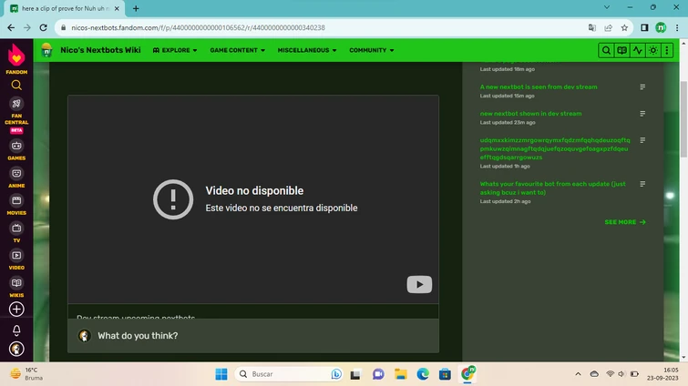 here a clip of prove for Nuh uh nextbot (sorry for bad quality) | Fandom