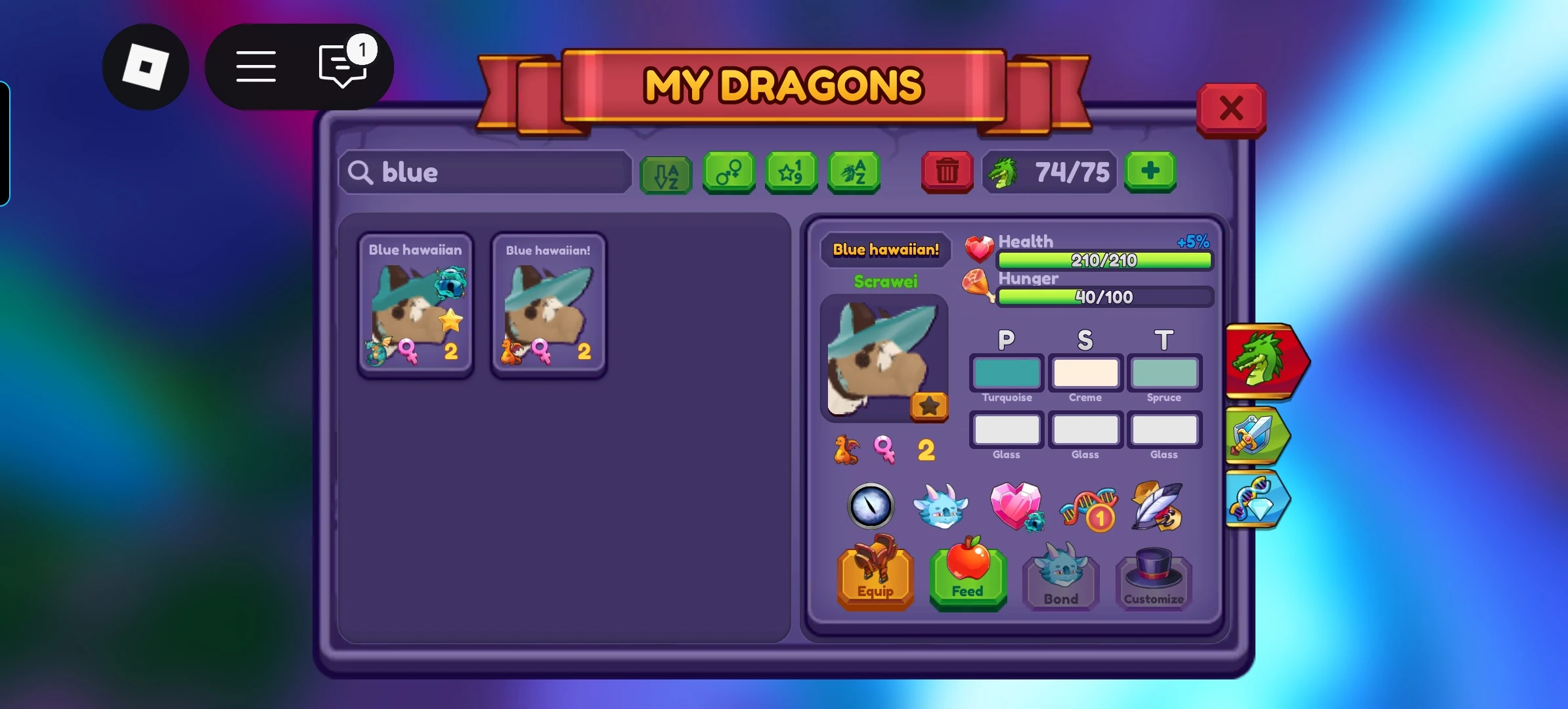 Swapping blue Hawaiian theme scrawei! | Fandom