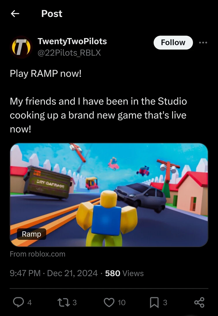 TTP created a roblox game with friends instead of working on the ...