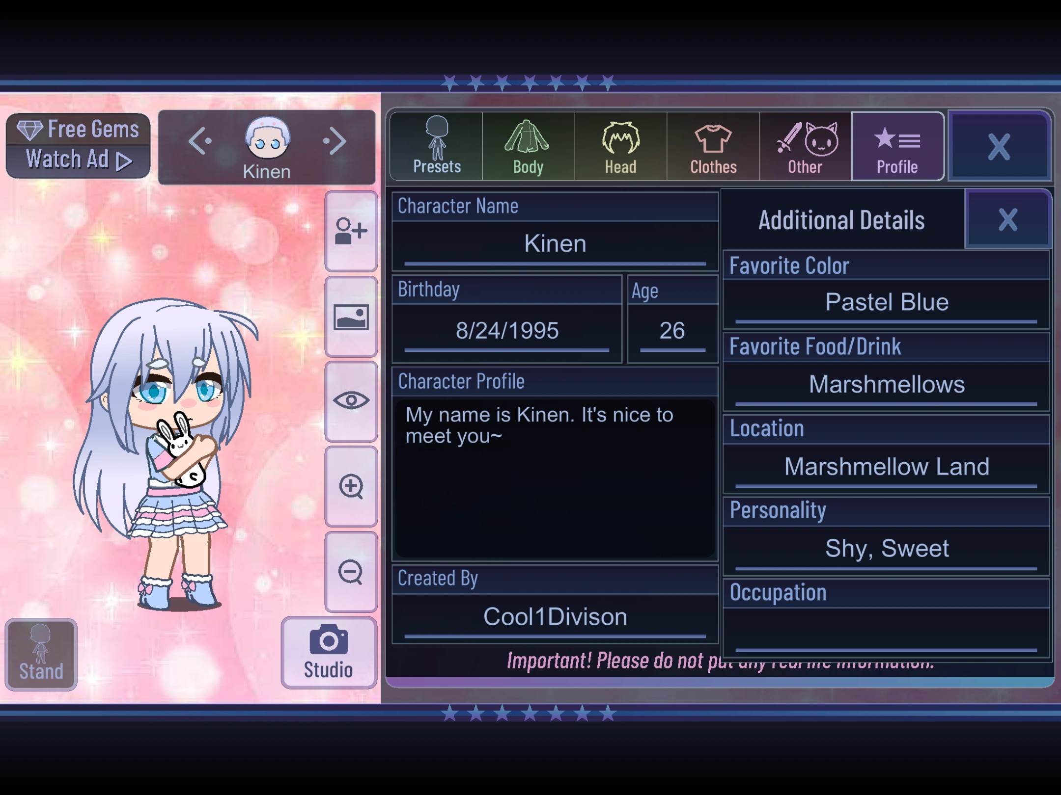 I made Kinen!! | Fandom