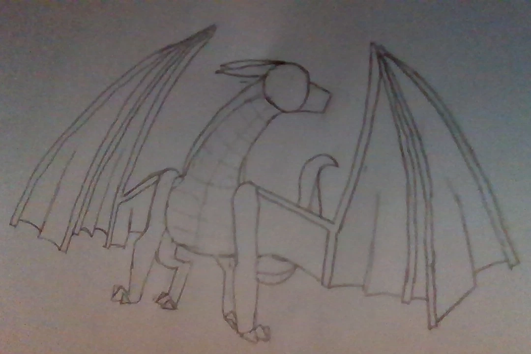 My first dragon body drawing... | Fandom