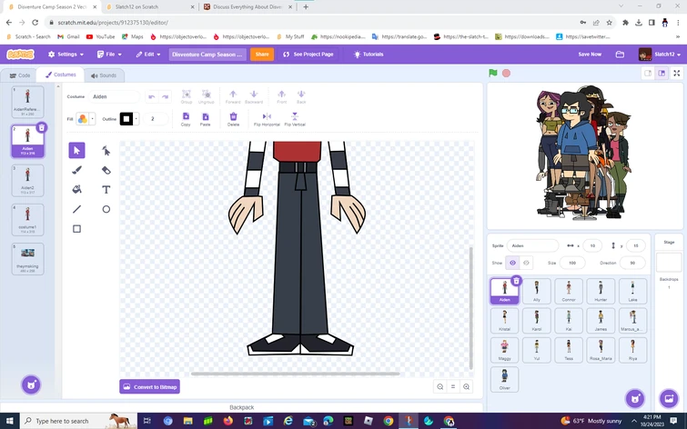 So I made a svg vector of Aiden on Scratch. | Fandom
