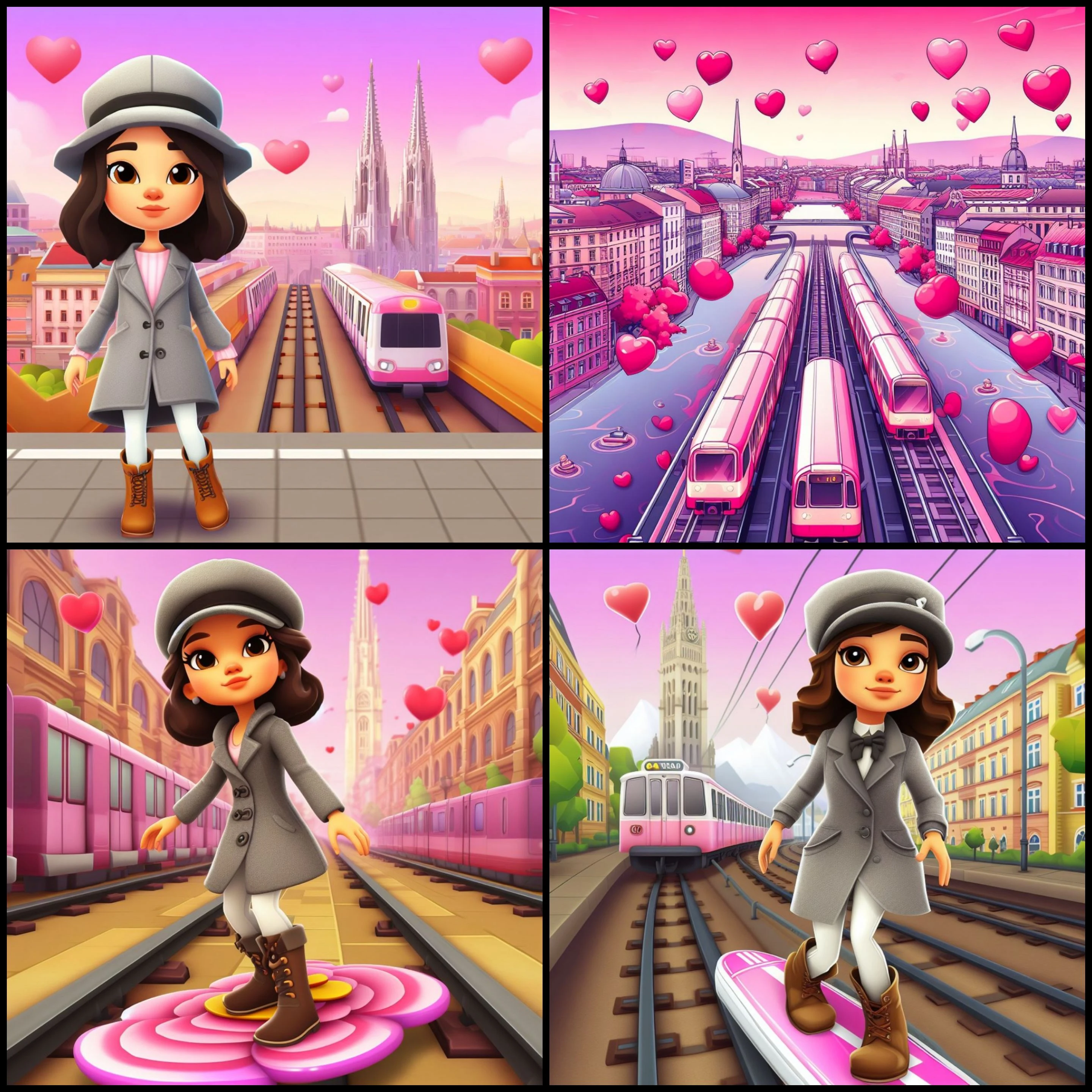 Subway Surfers World Tour Vienna valentine's day special (fanmade by AI ...
