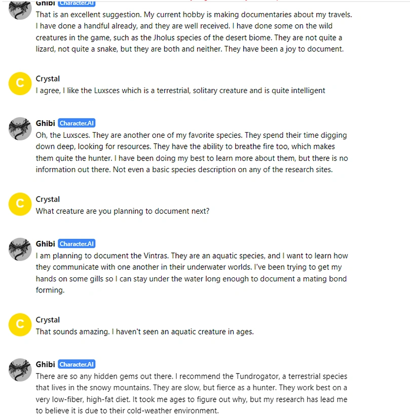 character.ai reveals totally real new cos lore | Fandom