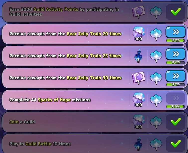 when you'e almost done for sparks of hope and you hate the jelly train ...