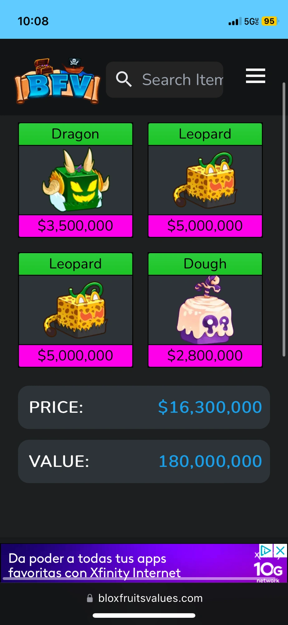 Trading for fruit notifier | Fandom