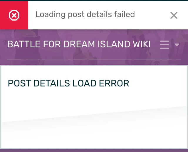 “LoAdInG pOsT dEtAiLs FaIlEd” | Fandom
