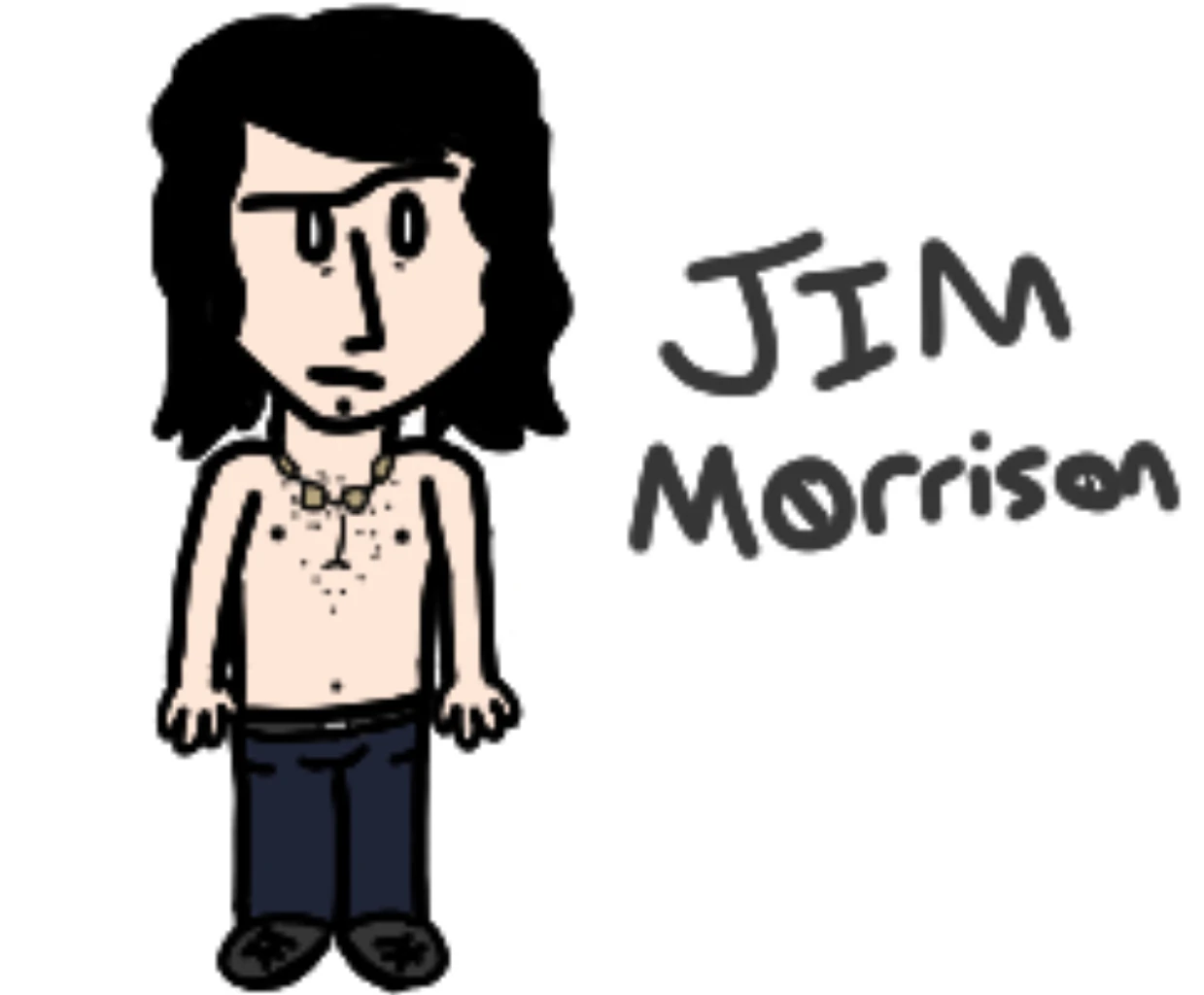 Repost of my Jim Morrison art since I originally posted it in dead hour ...