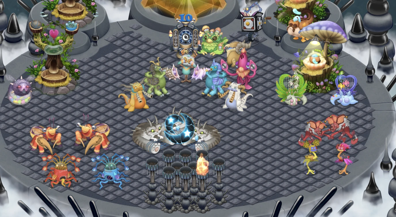 Rate my Mythical island Also name the monsters but Cataliszt is not ...