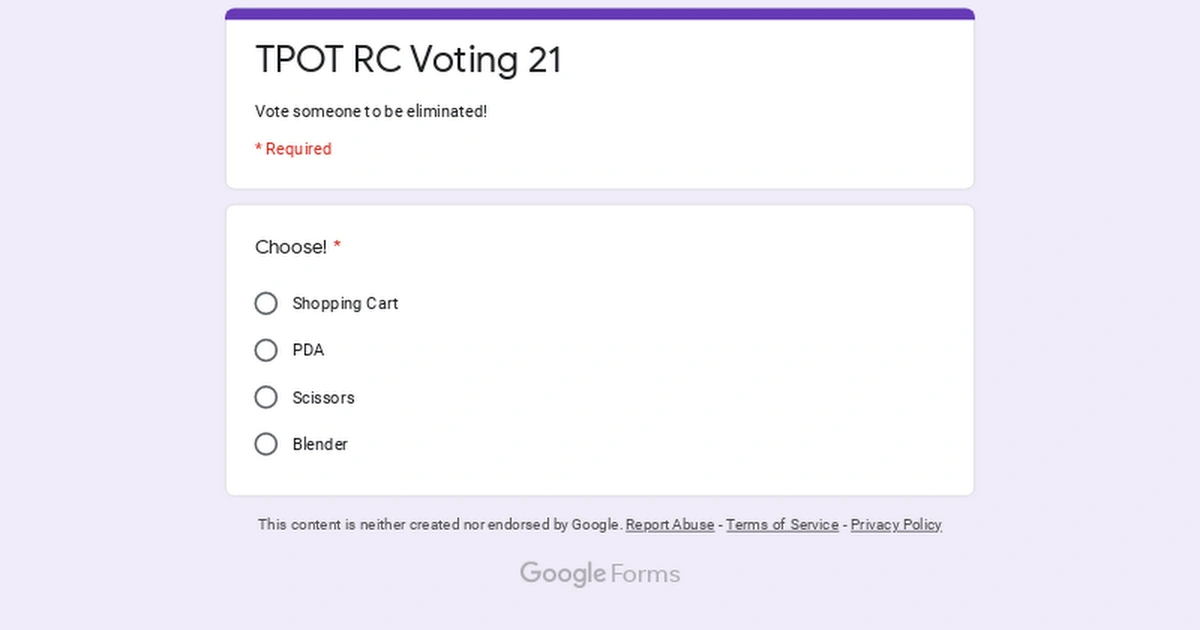 TPOT RC Voting 21 | Fandom