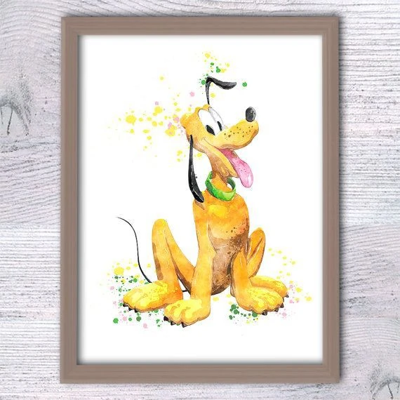 Pluto Watercolor poster | Fandom