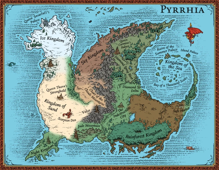 All of my Pyrrhia AU maps for your use. | Fandom
