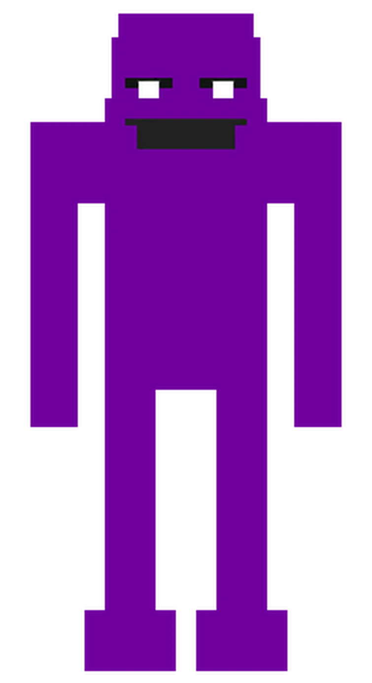 You wanted Purple Guy, so here he is. I am lazy so I made the 8-Bit ...