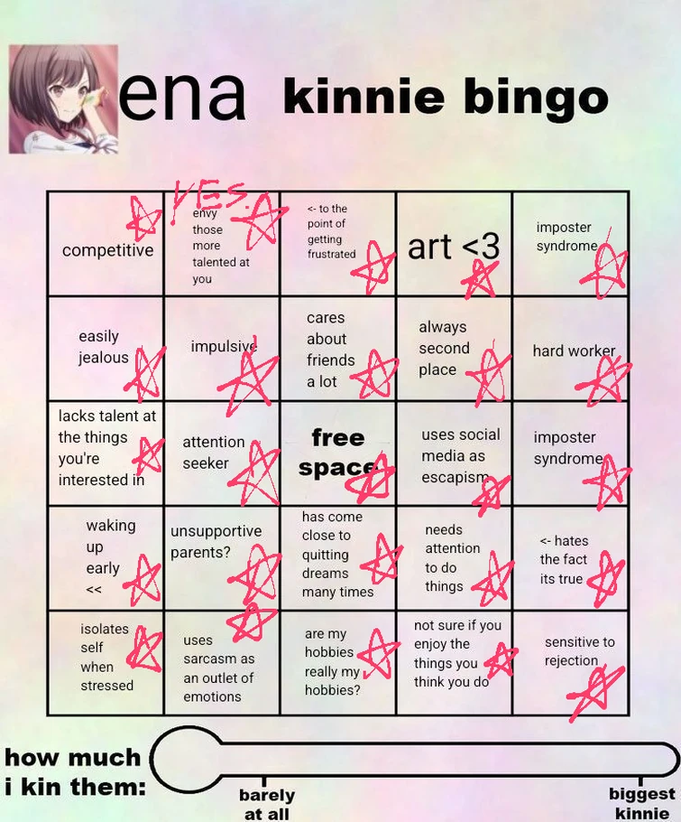 Some kinnie bingos i took !! | Fandom