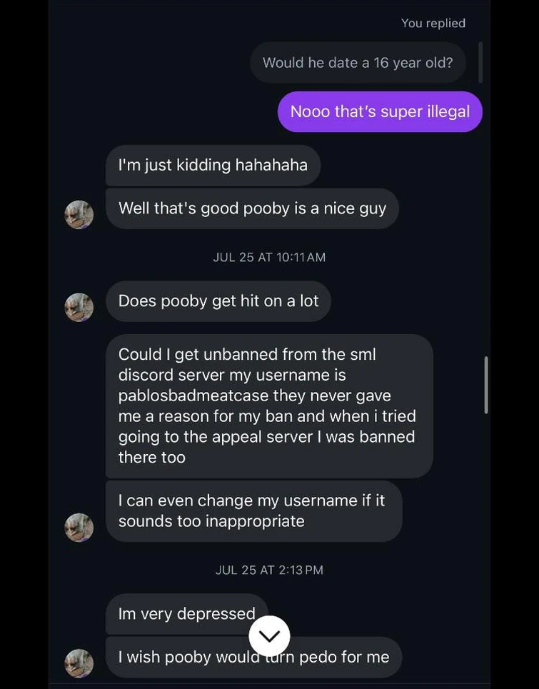 About the crazy pooby stalker situation | Fandom