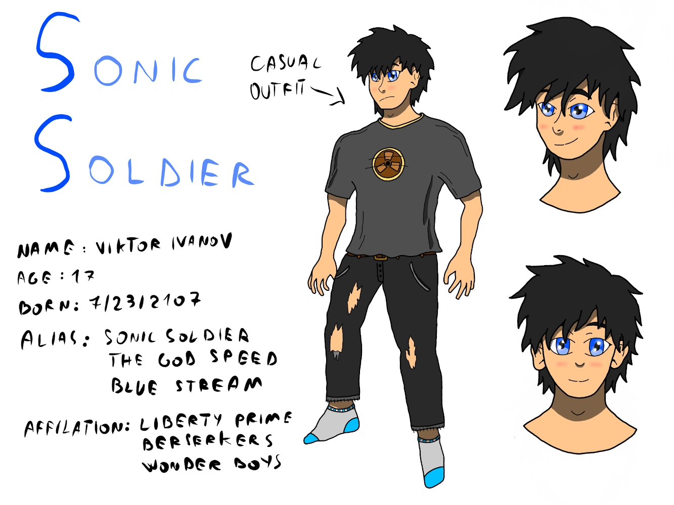 Original Character: Viktor Ivanov (aka Sonic Soldier): full body ...