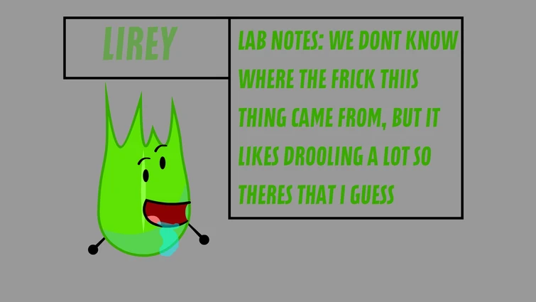 BFDI fusions: lirey | Fandom