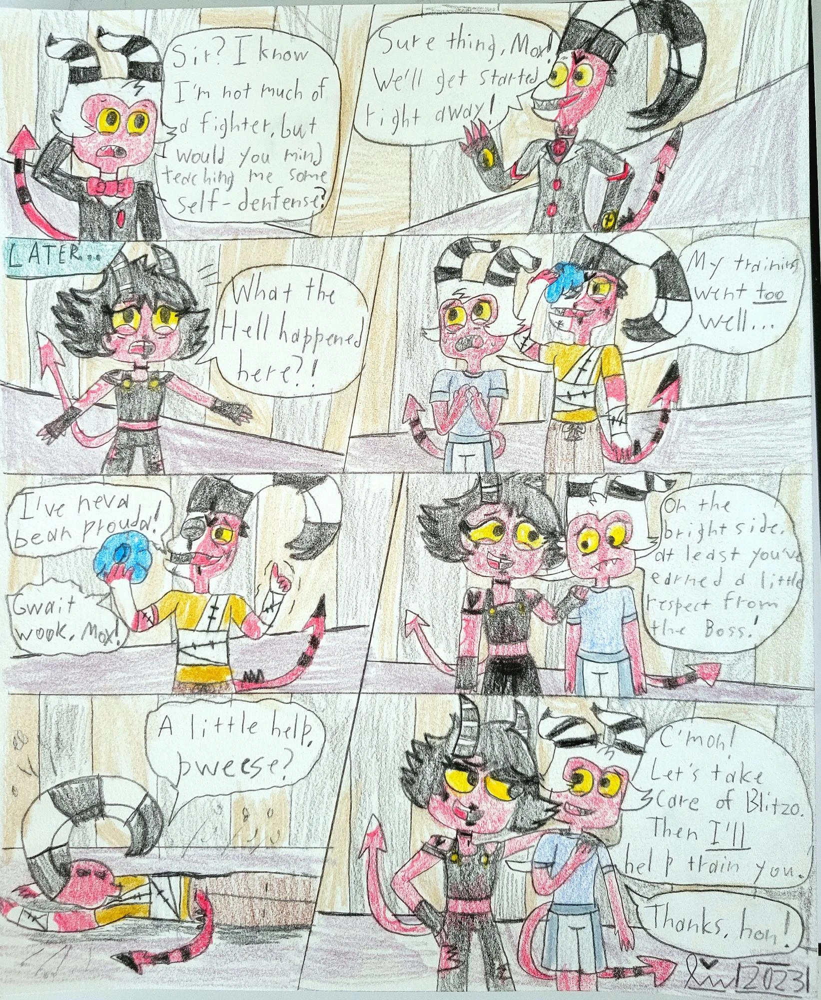 Helluva Boss Mini-comic: "Training Goes Too Well"🩹🤕💥 | Fandom