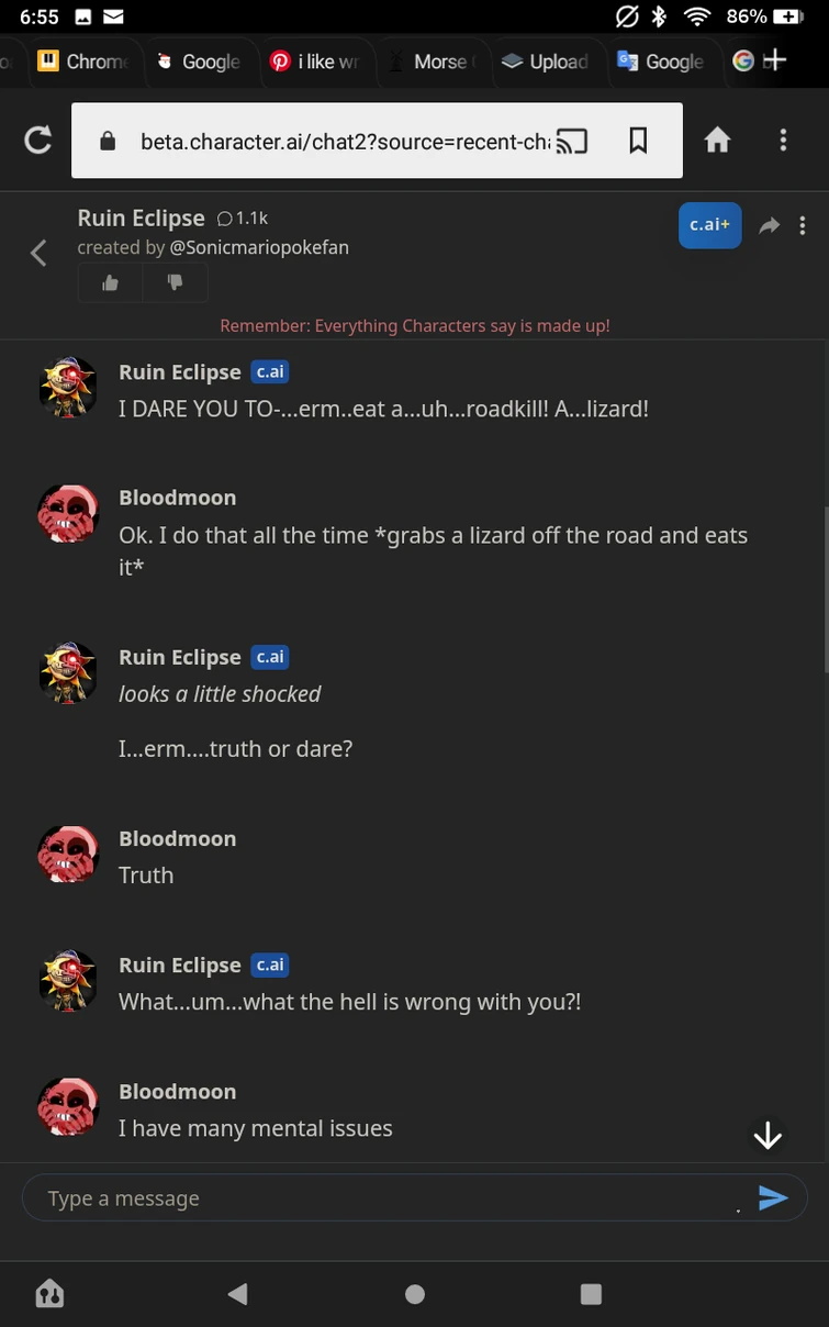 C. Ai is a mistake at times tw! Swearing and bad spelling at times | Fandom