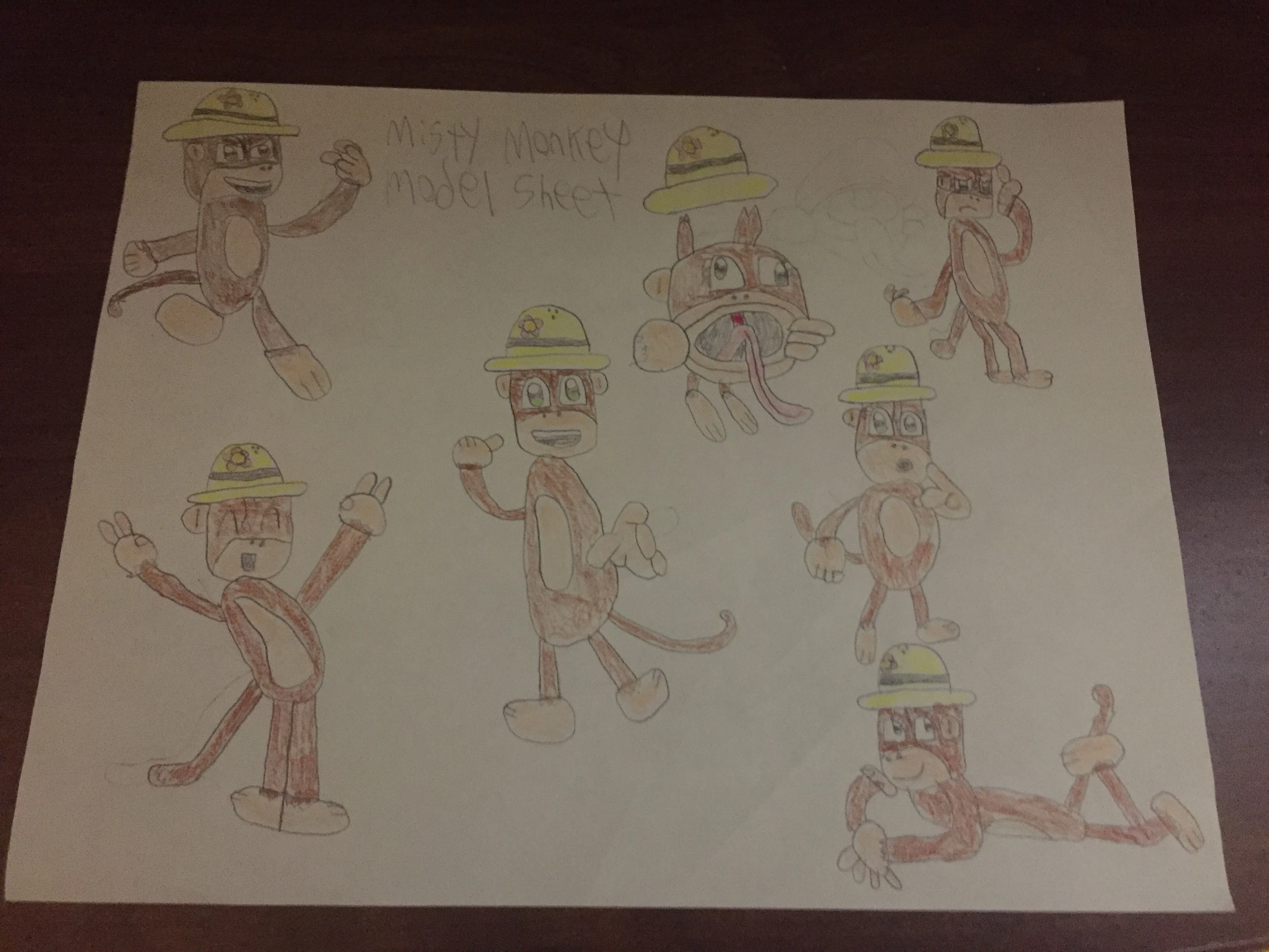 Misty Monkey model sheet (Back from vacation) | Fandom