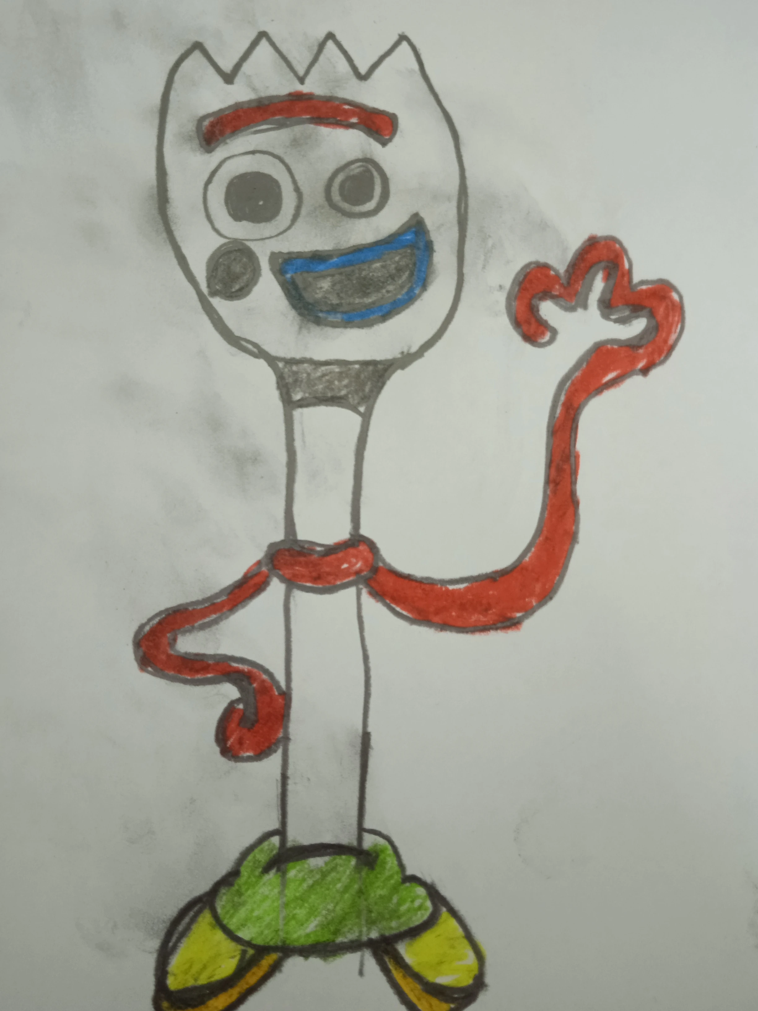 My drawing of Forky (sorry if I got some of the colors wrong) | Fandom