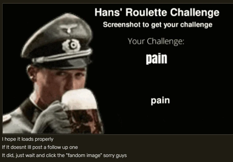 HESSS BACKKK!!!! Hans roulette challenge! its been like a year or so, and uhh thought I bring it ...