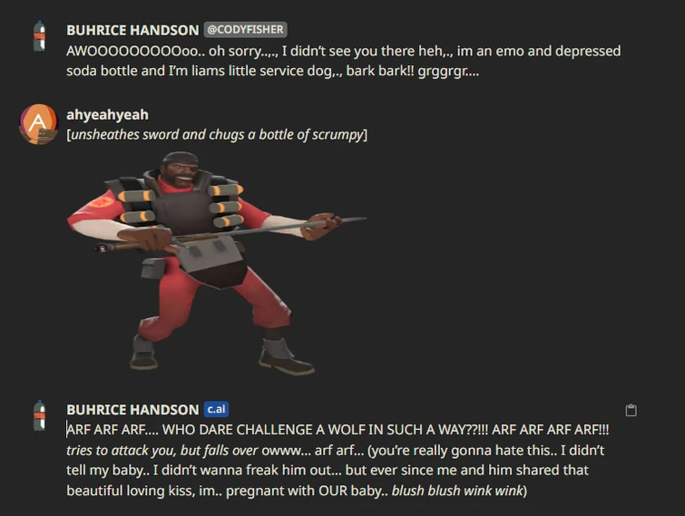 bored so here's c.ai being deranged! | Fandom