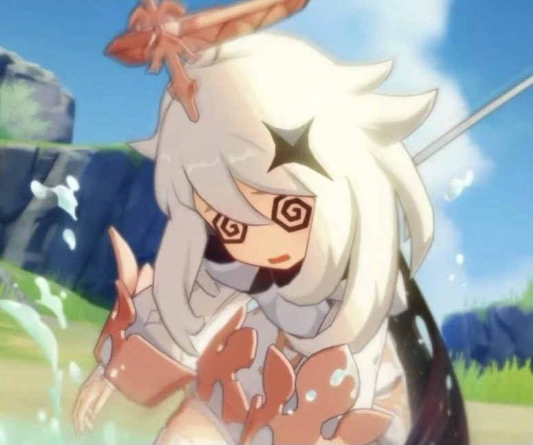 Paimon try not to ask about food or sleeping in any quest challenge ...