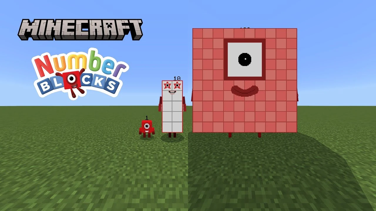Numberblocks in Minecraft 0-100 but only official Numberblocks | Fandom