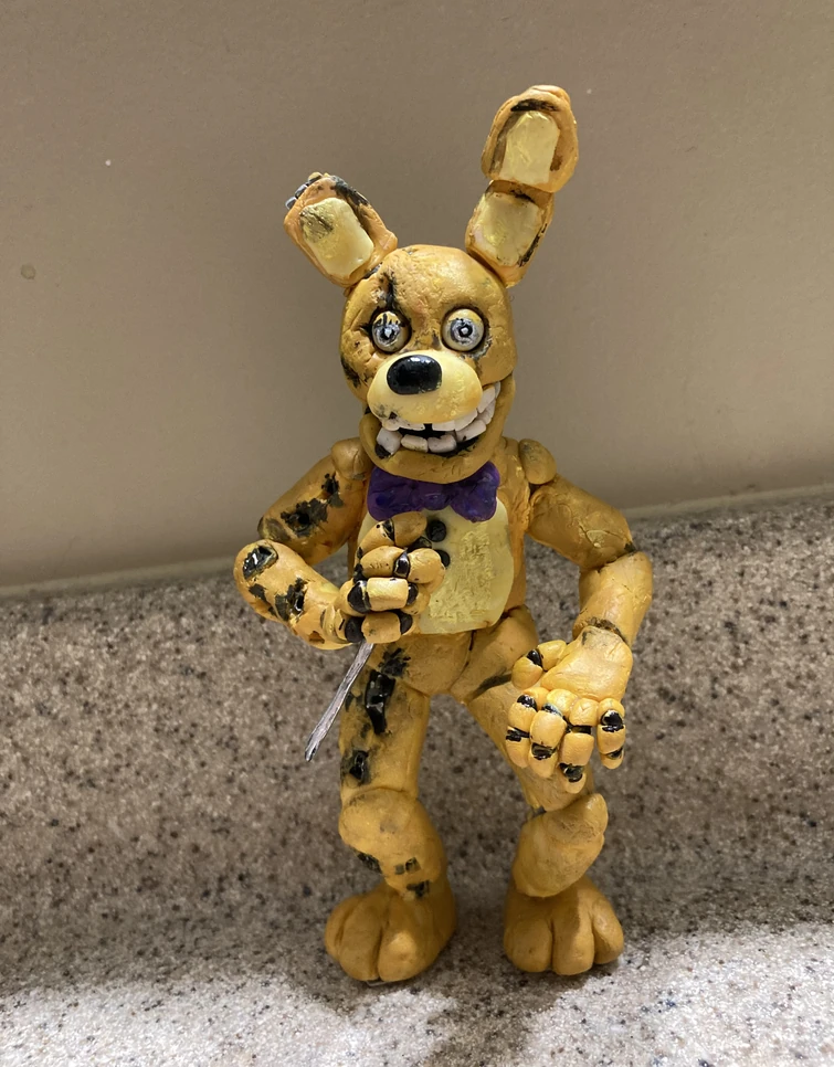 Yellow Rabbit/Spring Bonnie and Foxy (FNAF movie) fully painted clay ...