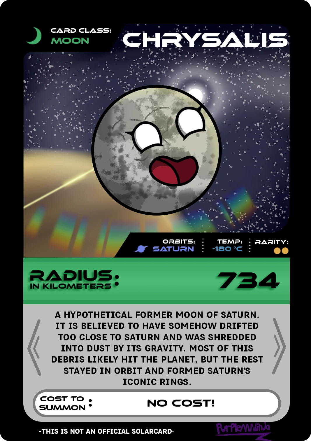 Chrysalis solarcard - made by me | Fandom