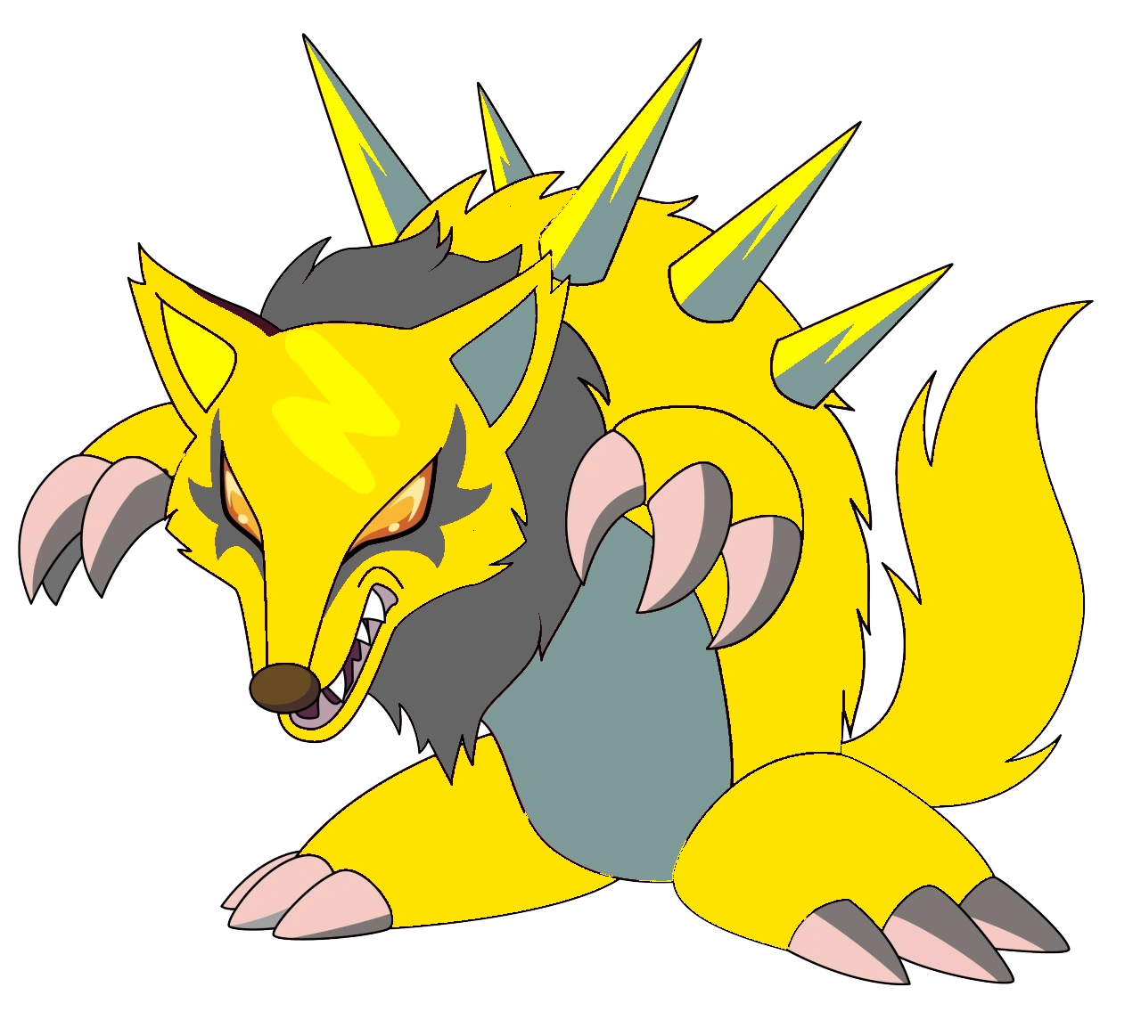 meet my new oc! his name is lupus, he's an electric wolf! | Fandom