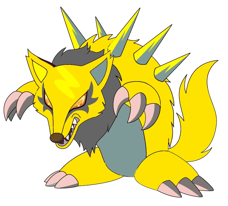 meet my new oc! his name is lupus, he's an electric wolf! | Fandom