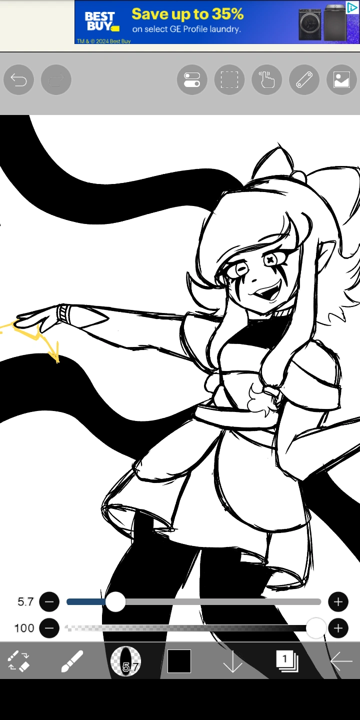 WIPS! Human AU Cyn +Animation sketch I might not keep but I love it ...