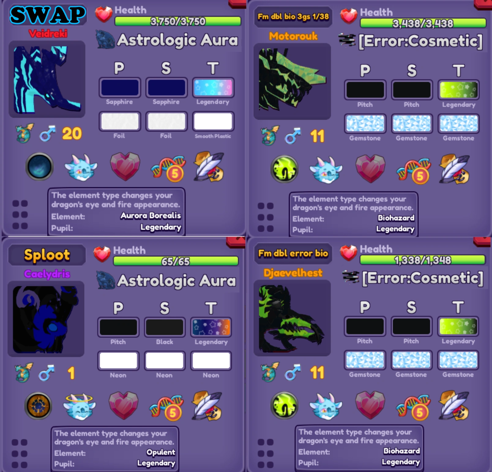 Offering for any veidreki or swapping astro veid for random veid + adds | Fandom