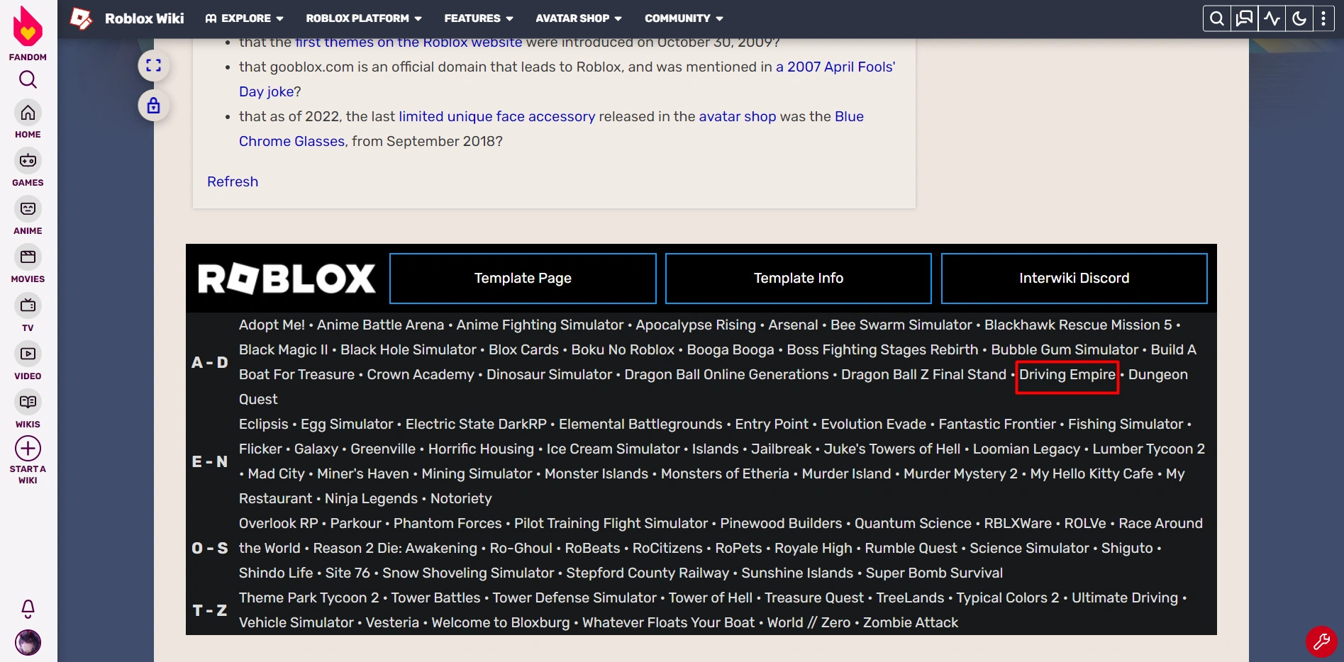Roblox Interwiki Integration | Fandom