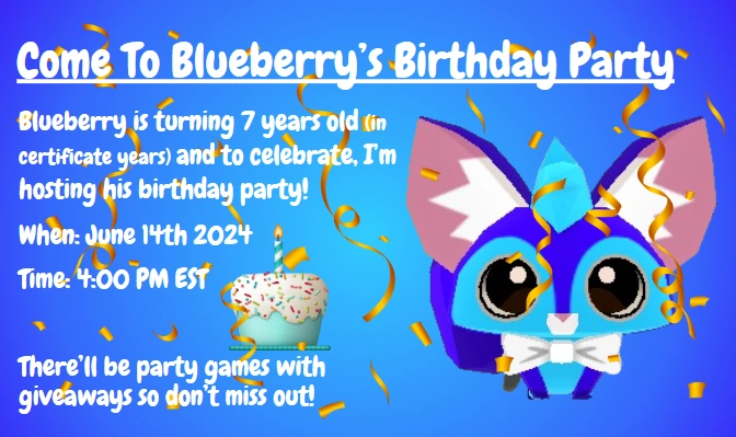 Blueberry's Party Invitation! | Fandom