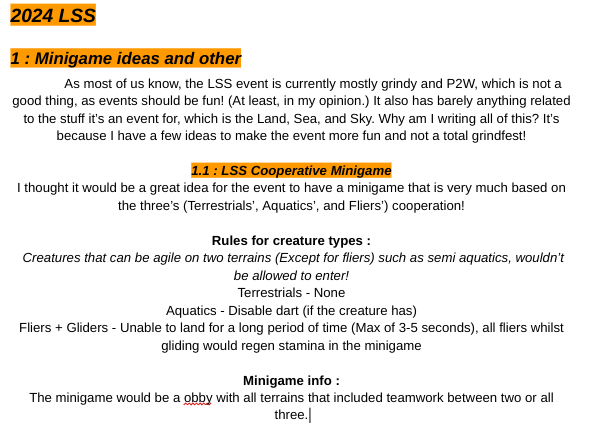 Some random mini game idea for LSS | Fandom