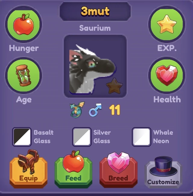 Selling 3 mut saur! | Fandom