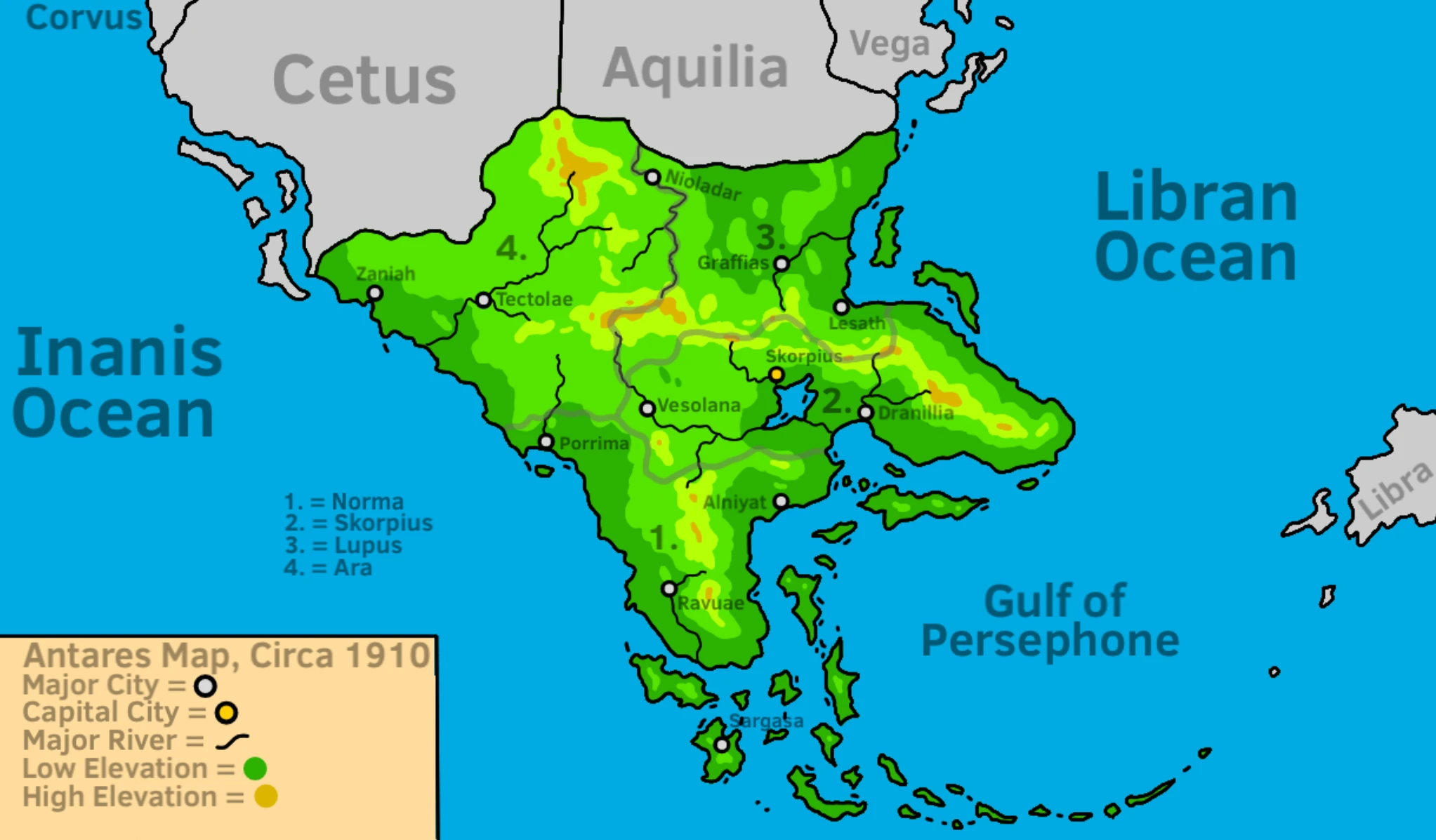 Antares Map, Circa 1910 | Fandom