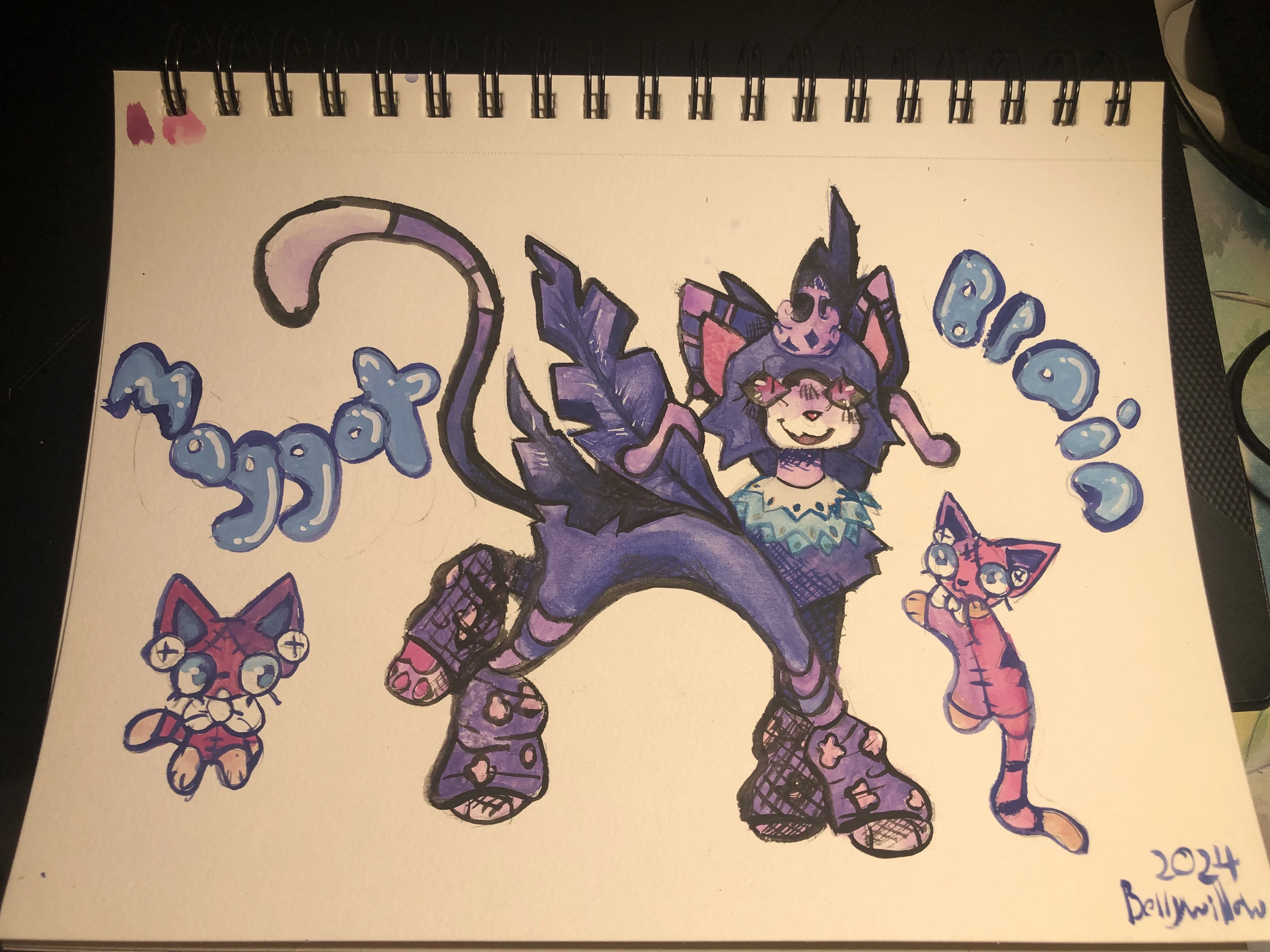 Drew my aj character but also!! Some silly frankenkitties | Fandom