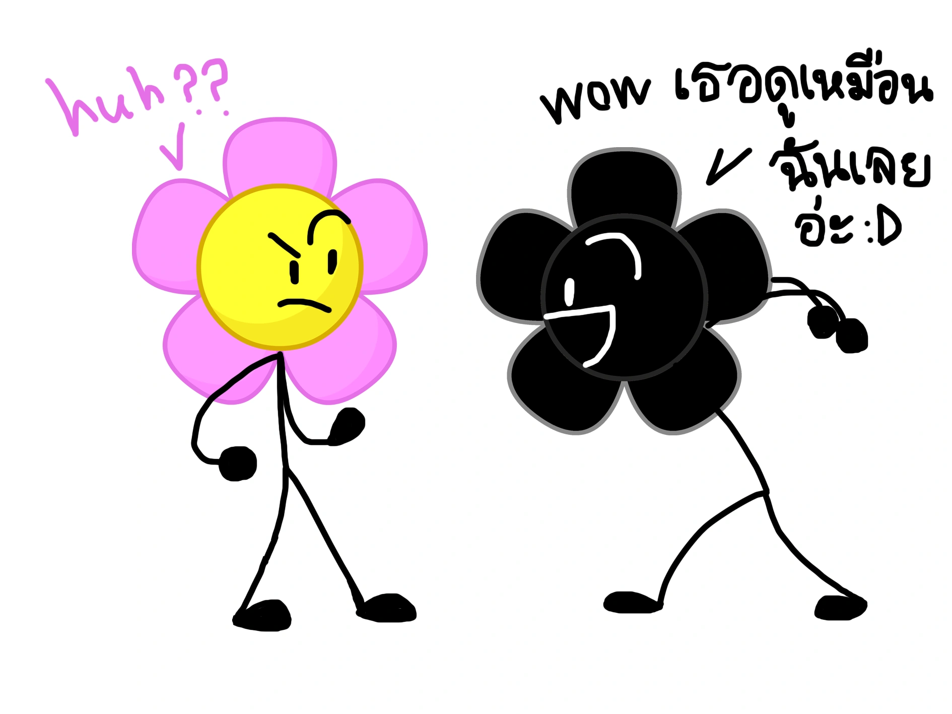 black flower meets flower. | Fandom