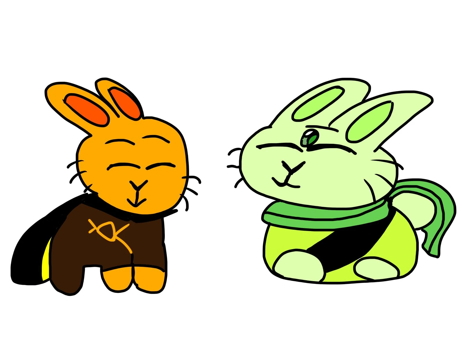 a drawing of these bunny cookies | Fandom